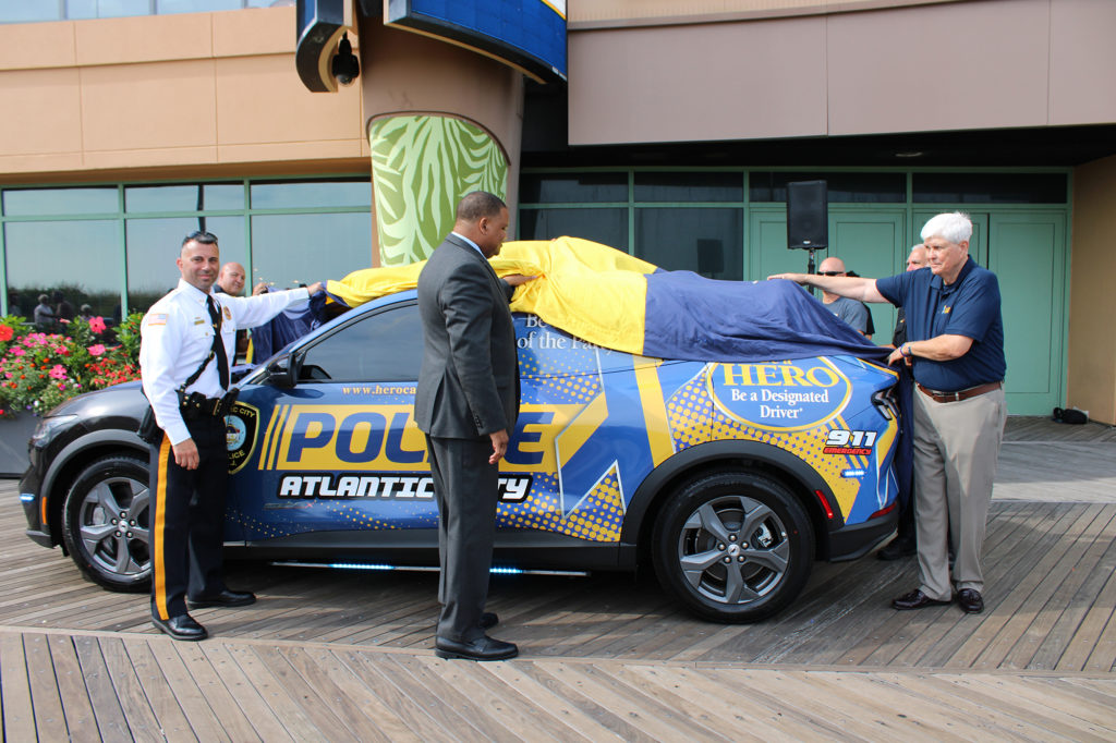 First All-Electric HERO-Wrapped Police Vehicle Unveiled on Atlantic City Boardwalk - HERO Campaign